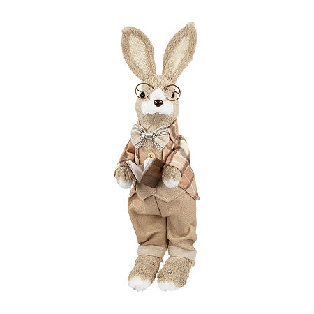 Click here for Northlight 16 Beige Rustic Boy Rabbit With Book Ea... prices