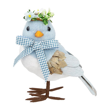 Click here for Northlight 7 Plush Bluebird With Gingham Bow Easte... prices