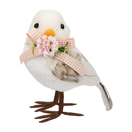 Click here for Northlight 7 Beige Plush Bird With Gingham Bow Eas... prices