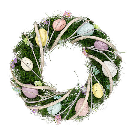 Click here for Northlight 15 Speckled Eggs And Spring Flowers Wre... prices