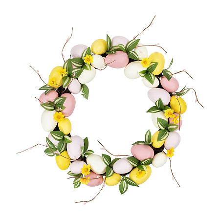 Click here for Northlight 22 Pink And Yellow Eggs And Flower Buds... prices