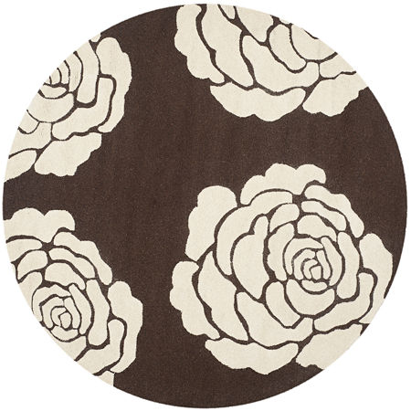 Click here for Safavieh Dacre Floral Wool Indoor Round Area Rug... prices