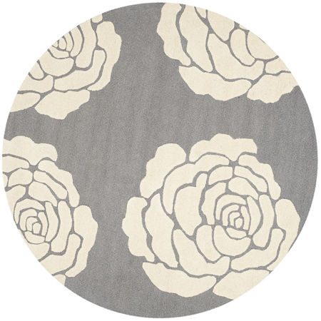 Click here for Safavieh Dacre Floral Wool Indoor Round Area Rug... prices