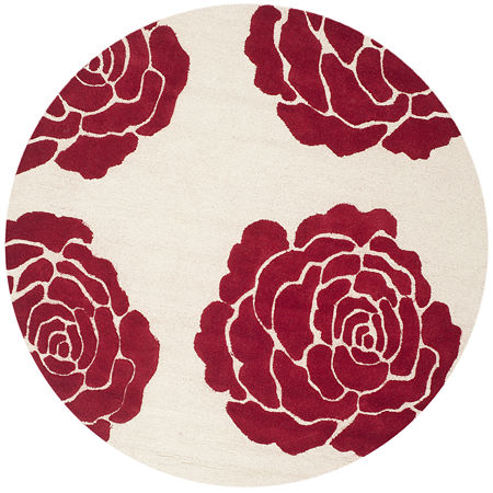 Click here for Safavieh Dacre Floral Wool Indoor Round Area Rug... prices