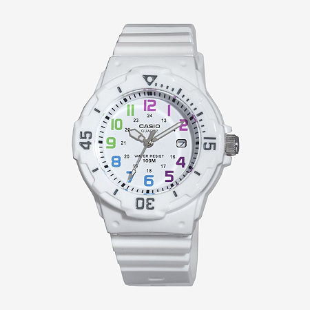 Click here for Casio Womens White Resin Strap Diver Sport Watch L... prices