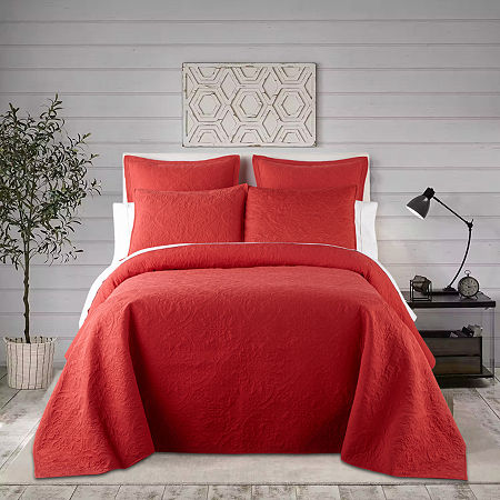 Click here for Home Expressions Harper Bedspread  One Size  Red prices