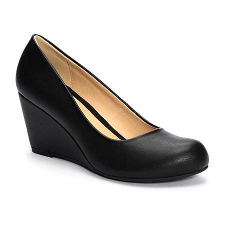 Click here for CL by Laundry Nima Womens Round Closed Toe Wedge H... prices