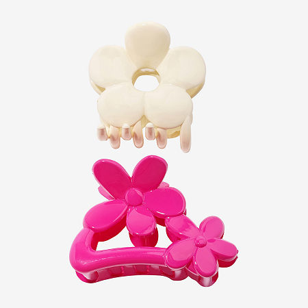 Click here for Arizona White & Pink Flower 2-pc. Hair Clip  One S... prices