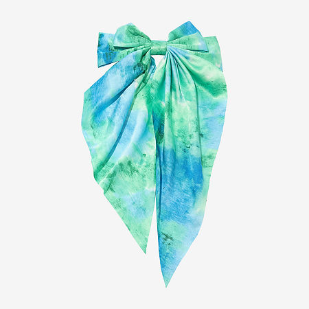 Click here for Arizona Green & Blue Tie Dye Hair Bow  One Size  M... prices