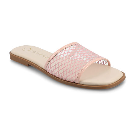 Click here for Journee Collection Womens Breckley Mesh Slide Flat... prices