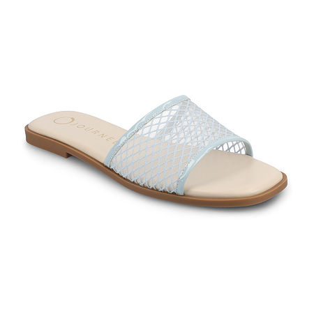Click here for Journee Collection Womens Breckley Mesh Slide Flat... prices