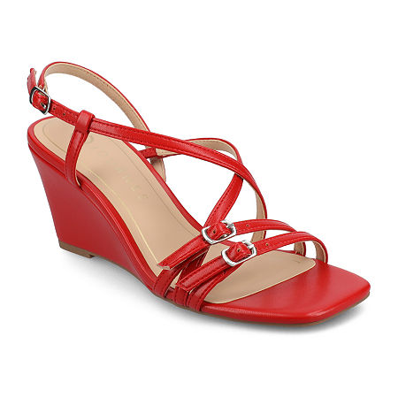 Click here for Journee Collection Womens Clinne Strappy Wedge San... prices
