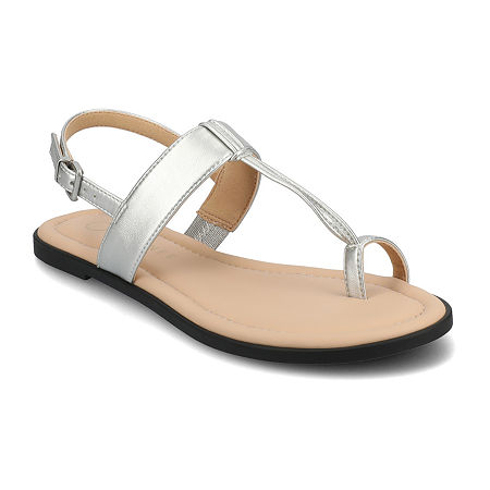 Click here for Journee Collection Womens Gerra Flat Sandals  9 1/... prices