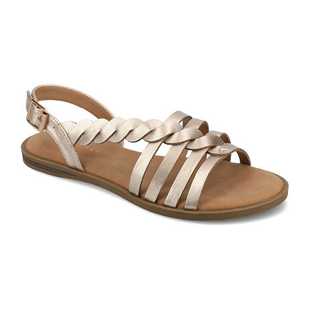 Journee Collection Womens Solay Sandals - Champagne