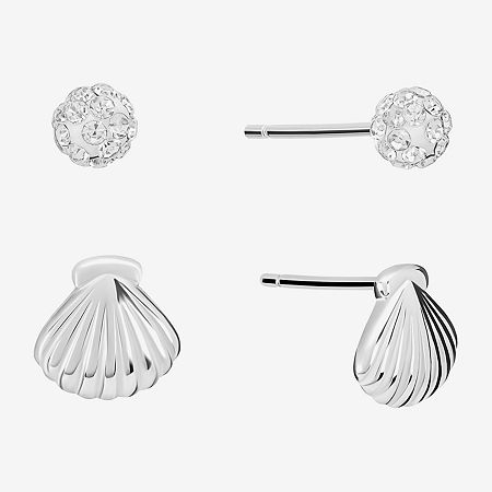 Click here for Silver Treasures Womens Crystal Sterling Silver Ro... prices