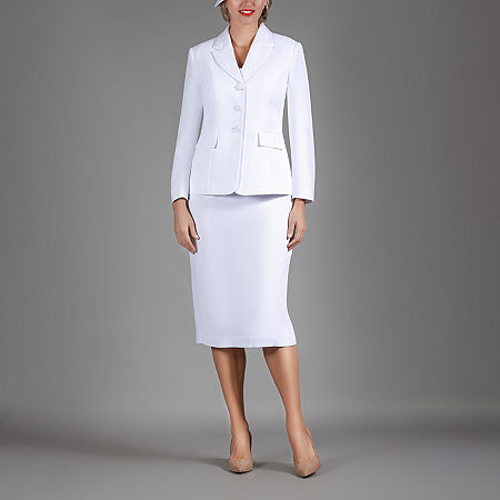 Click here for Giovanna Signature 2-pc. Skirt Suit-Plus  24w  Whi... prices