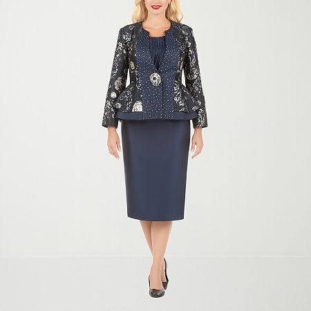 Click here for Giovanna Collection 3-pc. Brocade Skirt Suit  14... prices