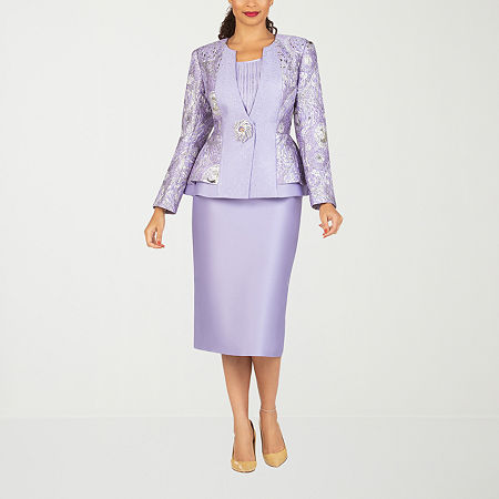 Click here for Giovanna Collection 3-pc. Brocade Skirt Suit-Plus... prices