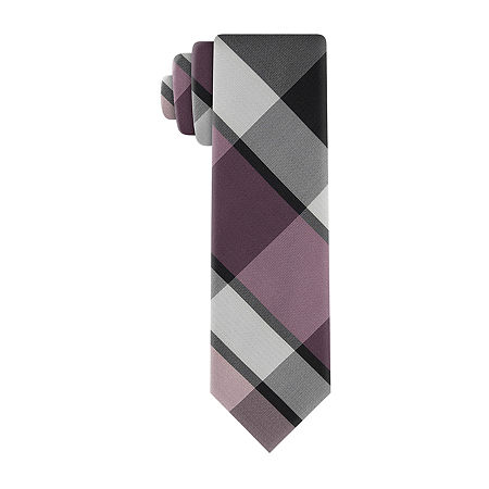 Click here for J. Ferrar Plaid Tie  One Size  Pink prices