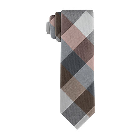 Click here for J. Ferrar Plaid Tie  One Size  Blue prices