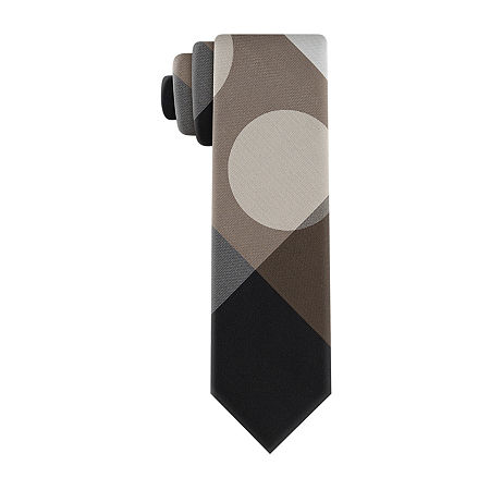 Click here for J. Ferrar Plaid Tie  One Size  Silver prices