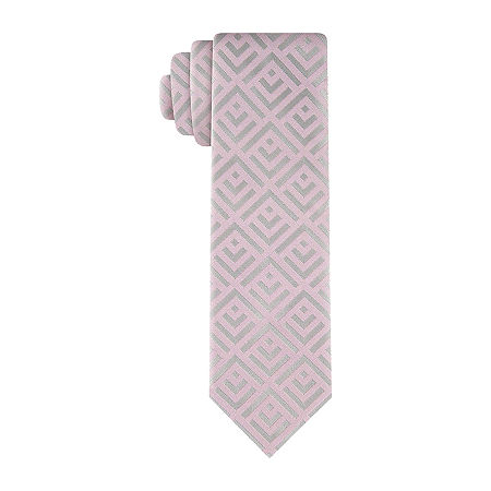 Click here for J. Ferrar Geometric Tie  One Size  Silver prices