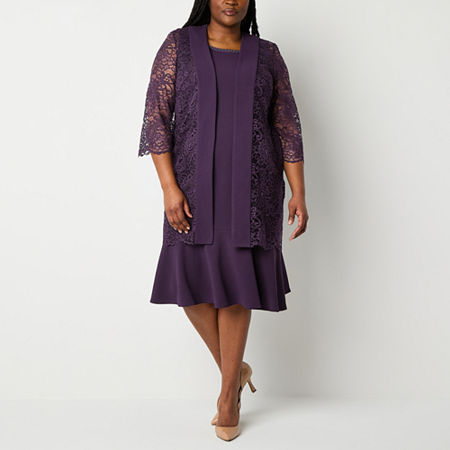 Click here for Maya Brooke Womens Jacket Dress Plus  18w  Purple prices