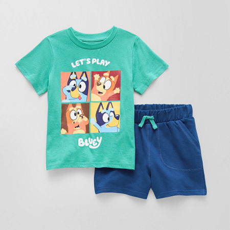Click here for Toddler Boys 2-pc. Bluey Short Set  4t  Green prices