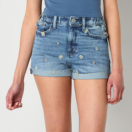 Click here for Arizona Curvy Womens High Rise-Juniors Denim Short... prices