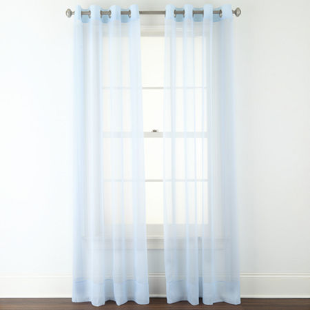 Click here for Liz Claiborne Lisette Grommet Top Sheer Single Cur... prices