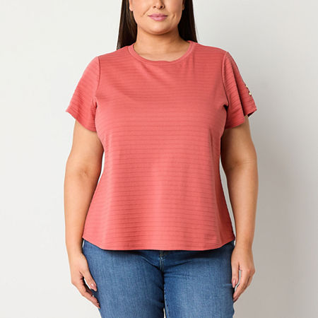 Click here for Liz Claiborne Womens Plus Round Neck Short Sleeve... prices