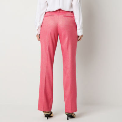 Liz Claiborne Audra Shine Womens Straight Fit Straight Trouser, Color ...