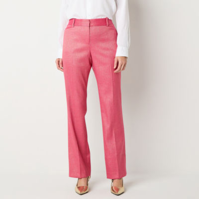 Liz Claiborne Audra Shine Womens Straight Fit Straight Trouser, Color ...