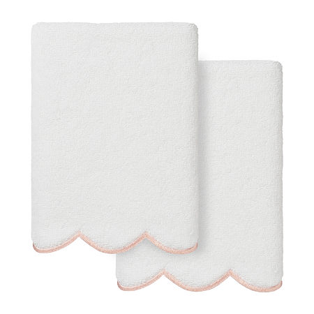 Click here for Linum Home Adornia Scallop Cotton 2-Pc. Hand Towel... prices