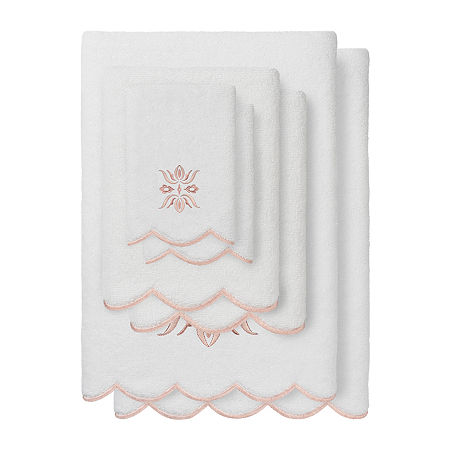 Click here for Linum Home Textiles Flower Crest Scallop 6-pc. Qui... prices