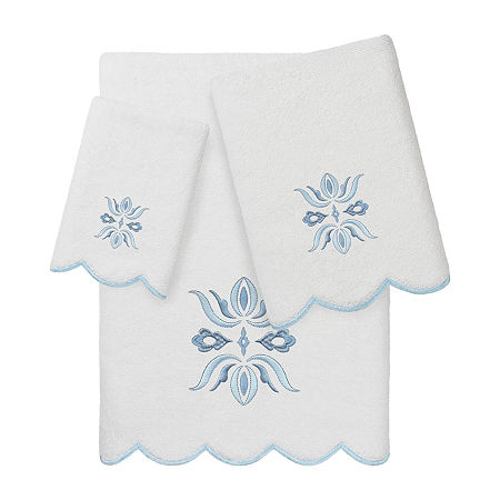 Click here for Linum Home Textiles Flower Crest Scallop 3-pc. Qui... prices