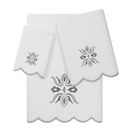 Click here for Linum Home Textiles Flower Crest Scallop 3-pc. Qui... prices