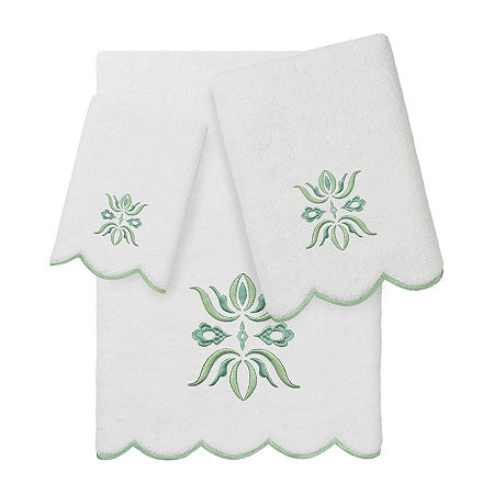 Click here for Linum Home Textiles Flower Crest Scallop 3-pc. Qui... prices