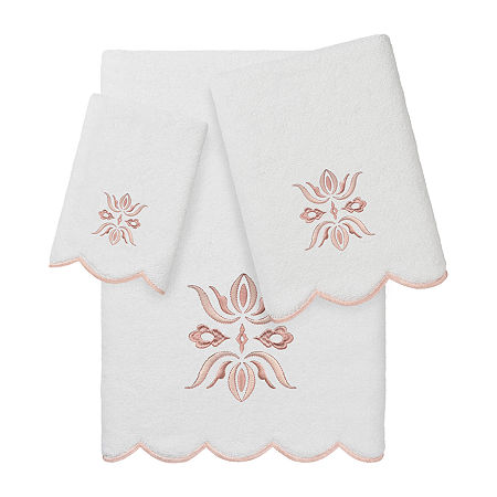 Click here for Linum Home Textiles Flower Crest Scallop 3-pc. Qui... prices