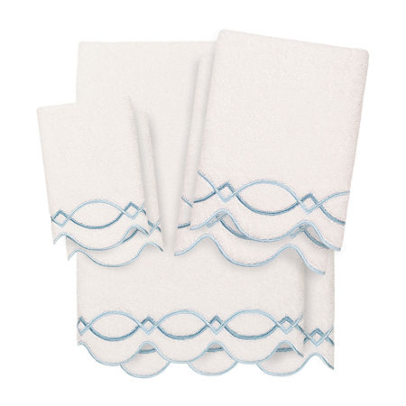 Click here for Linum Home Textiles Diamond Chain Scallop 6-pc. Qu... prices