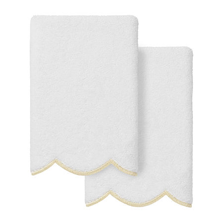 Click here for Linum Home Textiles Adornia Scallop 2-pc. Fingerti... prices
