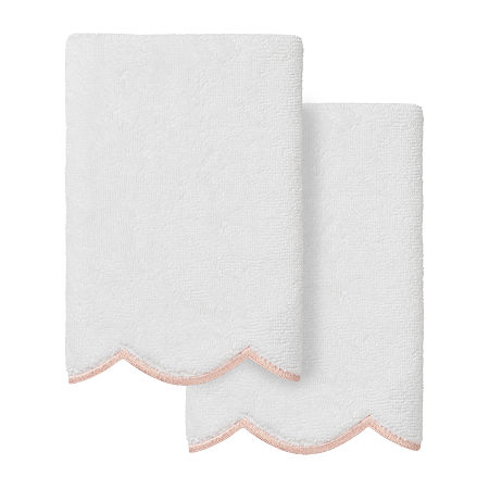 Click here for Linum Home Textiles Adornia Scallop 2-pc. Fingerti... prices
