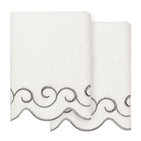 Click here for Linum Home Textiles Simplicity Scallop 2-pc. Hand... prices