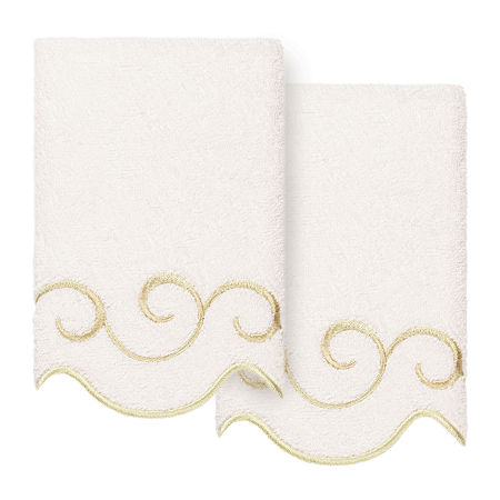 Click here for Linum Home Textiles Simplicity Scallop 2-pc. Finge... prices