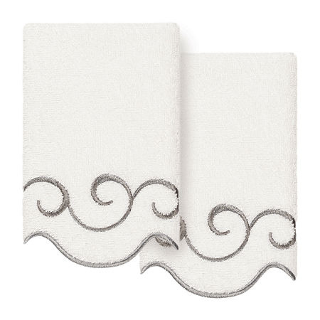 Click here for Linum Home Textiles Simplicity Scallop 2-pc. Finge... prices