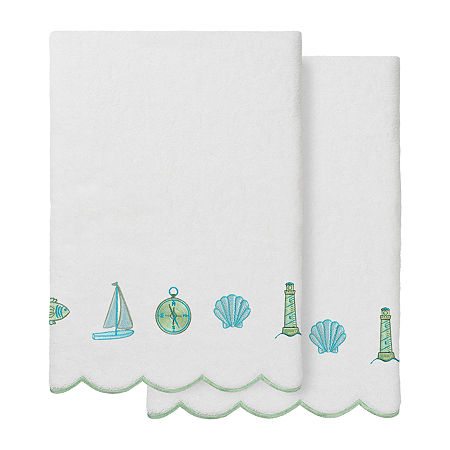 Click here for Linum Home Textiles Sea Joy Scallop 2-pc. Quick Dr... prices
