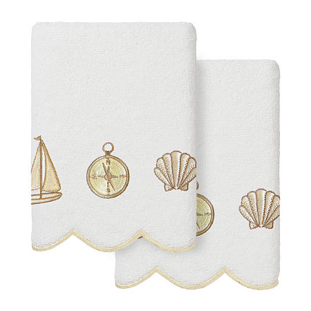 Click here for Linum Home Textiles Sea Joy Scallop 2-pc. Embellis... prices