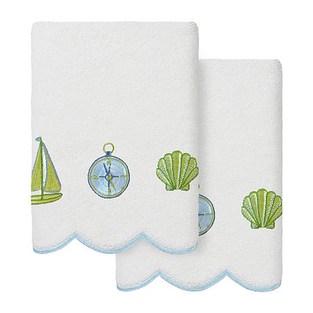 Click here for Linum Home Textiles Sea Joy Scallop 2-pc. Embellis... prices
