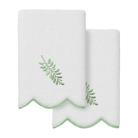 Click here for Linum Home Textiles Fern Toss Scallop 2-pc. Embell... prices