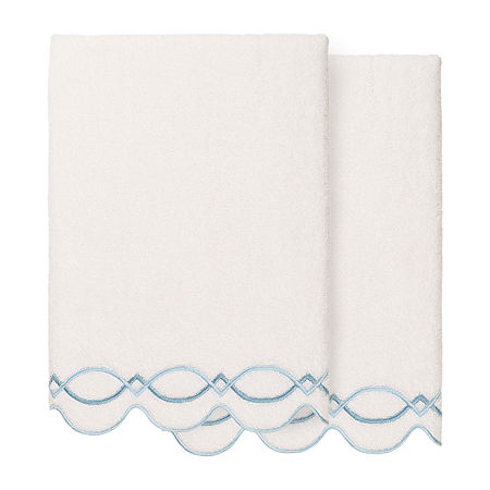 Click here for Linum Home Textiles Diamond Chain Scallop 2-pc. Qu... prices